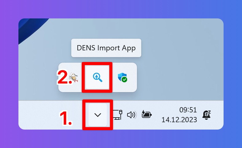 Einrichtung der Schnittstelle zu DENSoffice